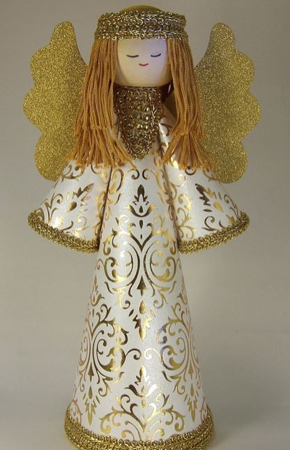 Aprende cómo hacer angelitos para el árbol de navidad ~ Mimundomanual