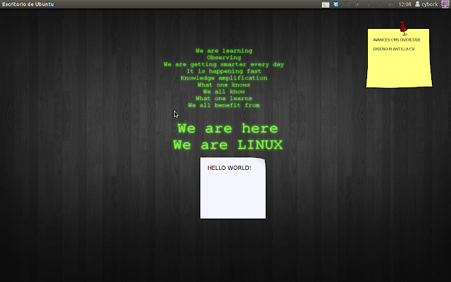 Cronicas de un cyborg: TUTORIAL: INSTALAR STICKY NOTES EN UBUNTU