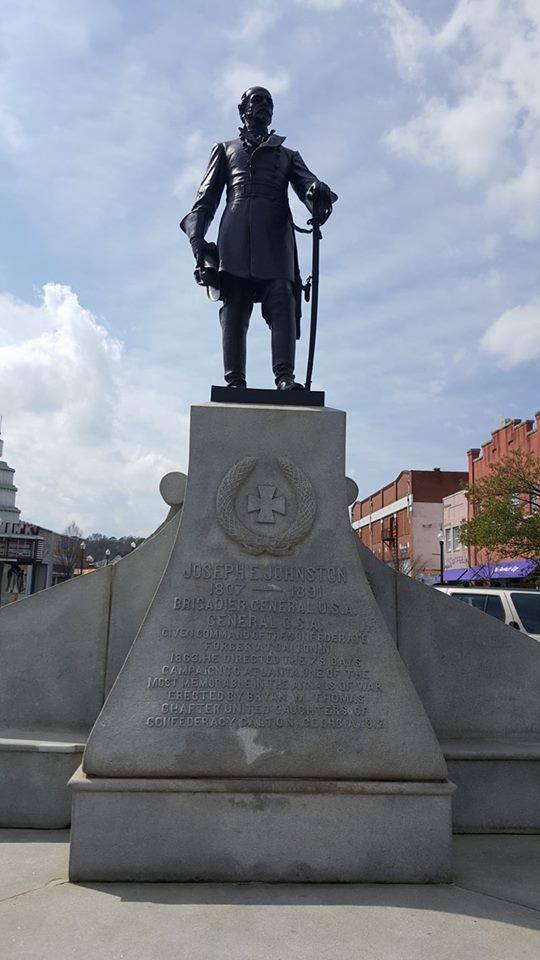 Forgotten Georgia: Statue of Confederate General Joseph Johnston in ...