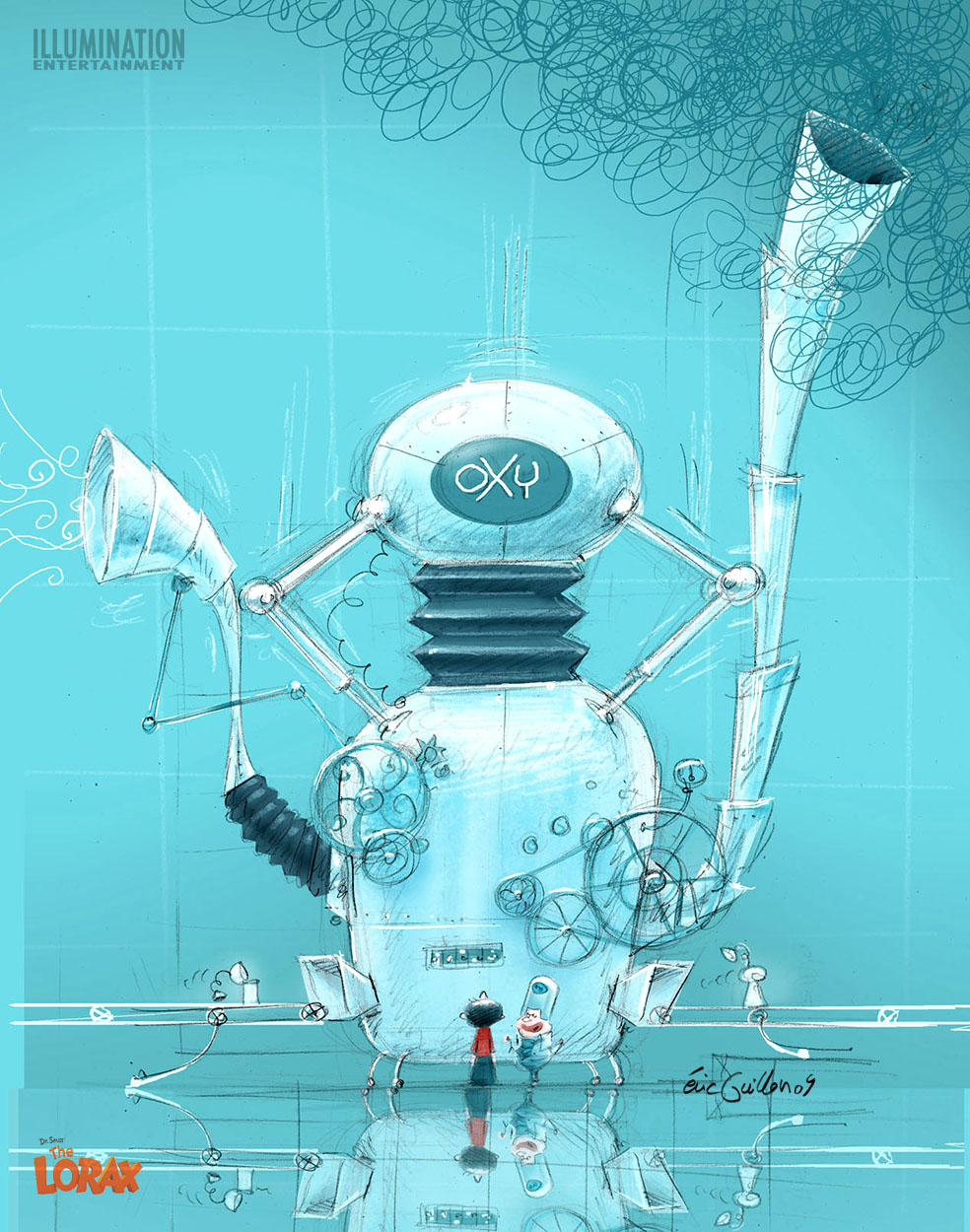 eric guillon: O'hare and the Air factory. Early sketches