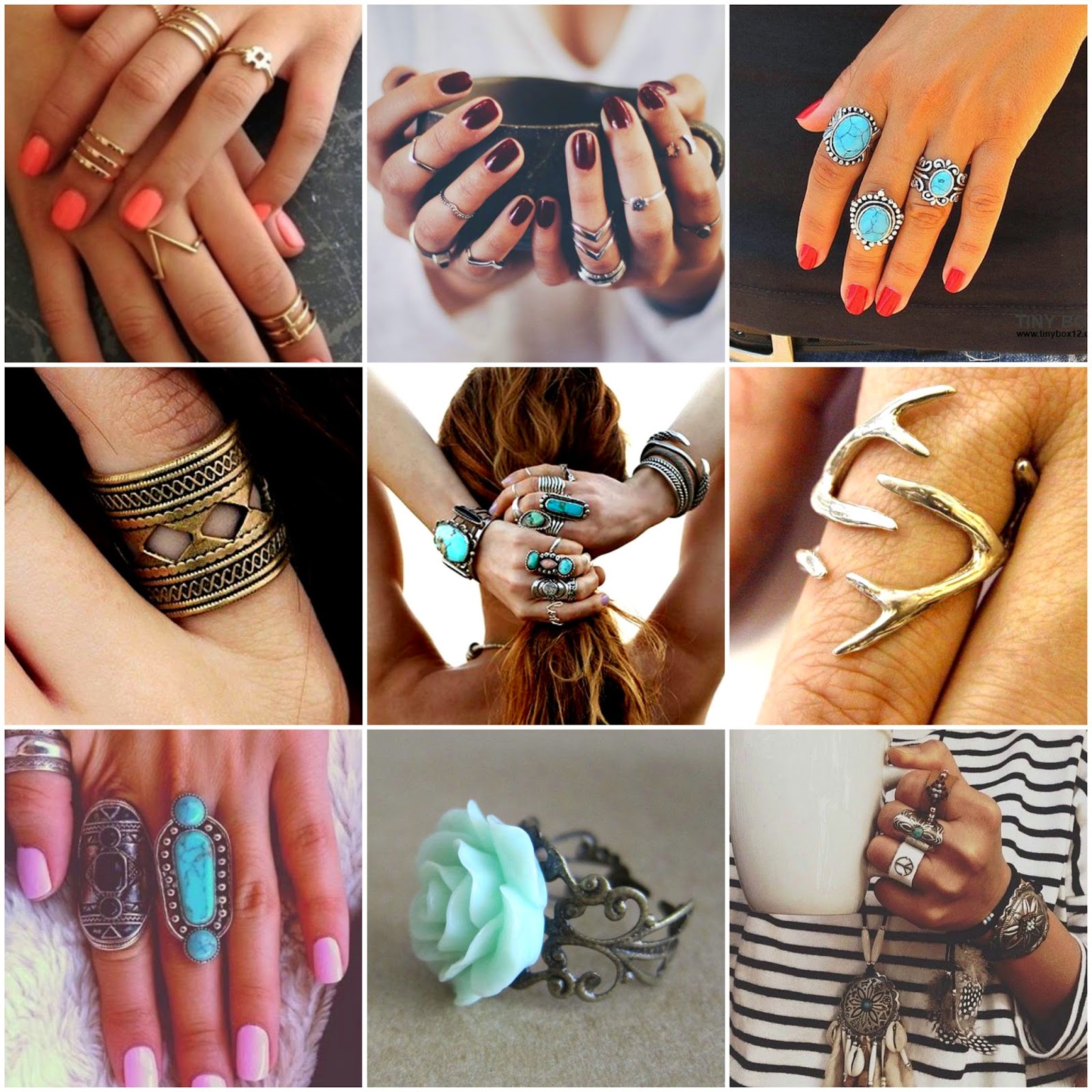 Boho Style Rings at Denise Reyes blog