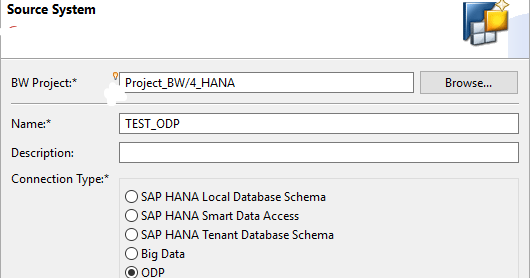 SAP BW Modelling Tools: ODP - Source System Editor | SAP Online Guides