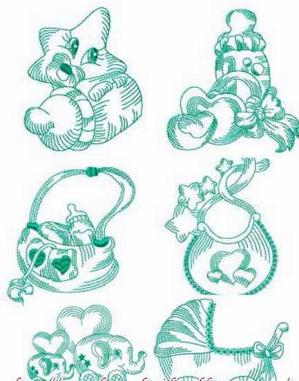 Dreams Free Embroidery: Outline