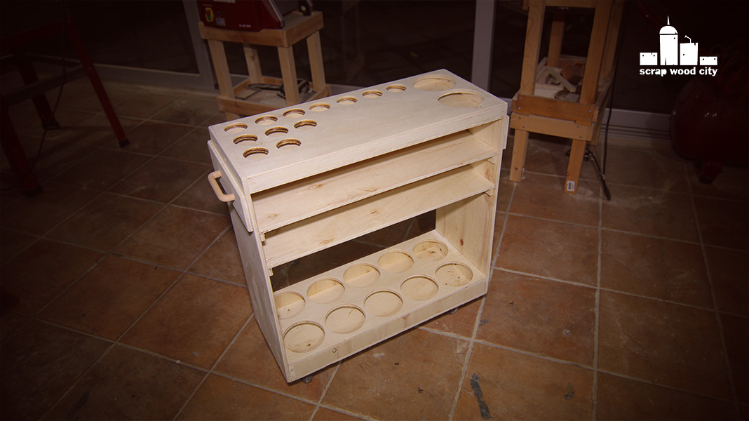 scrap wood city: How to make a DIY painter's rolling cart