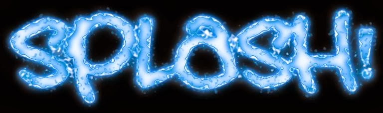 Text Effect Tutorials: A splash water text effect