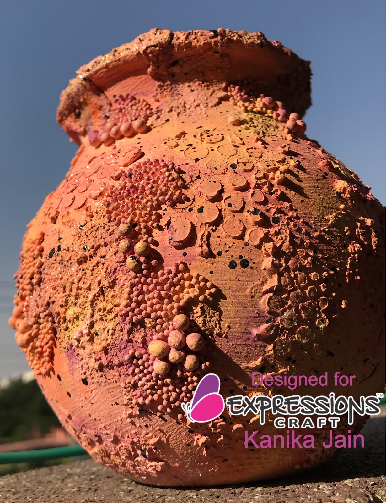 Expressions Craft: DIY Earthern Pot Decor