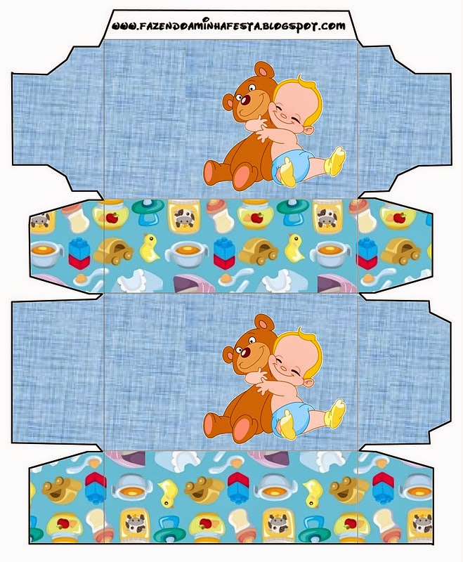 Blondie Baby with Teddy Bear: Free Printable Boxes. - Oh My Baby!