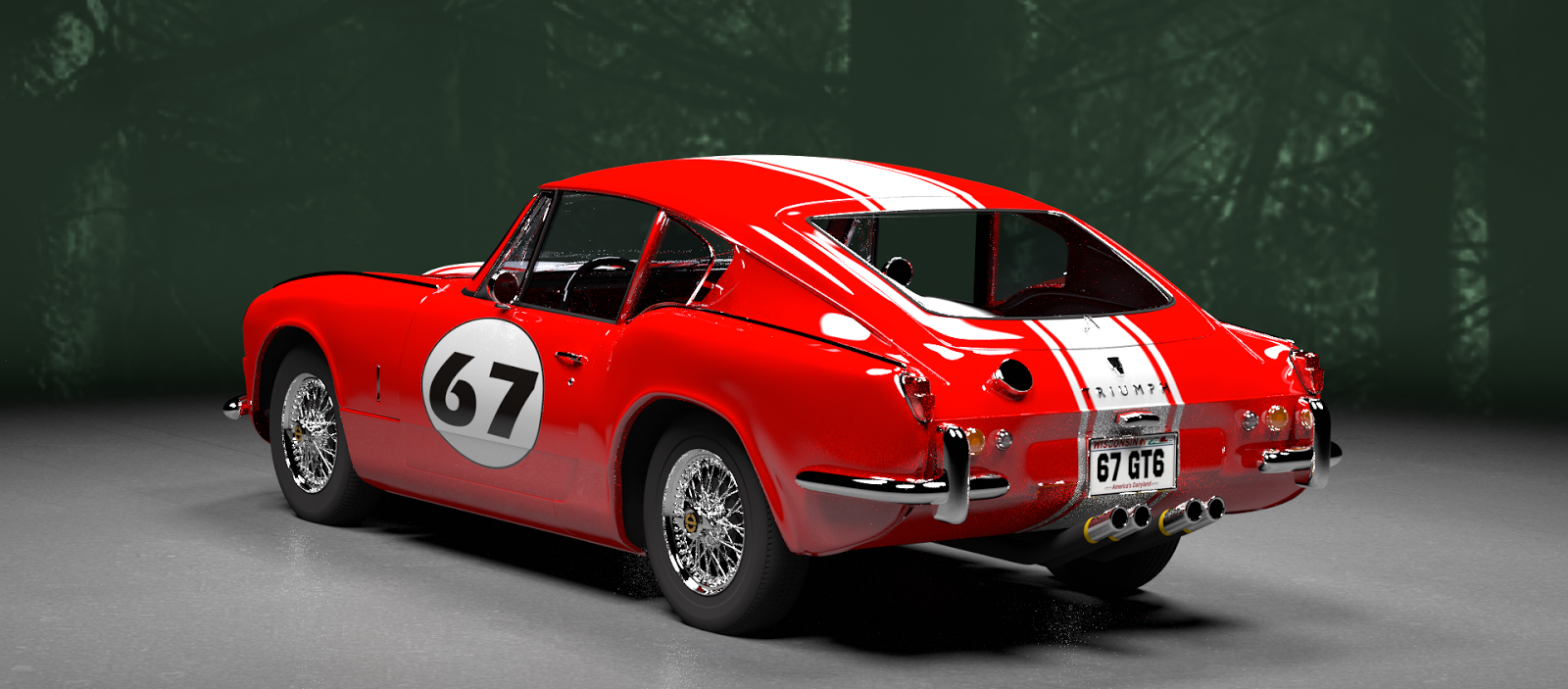 The Tinkers Workshop: 1967 Triumph GT6 Blender Model Is Completed!
