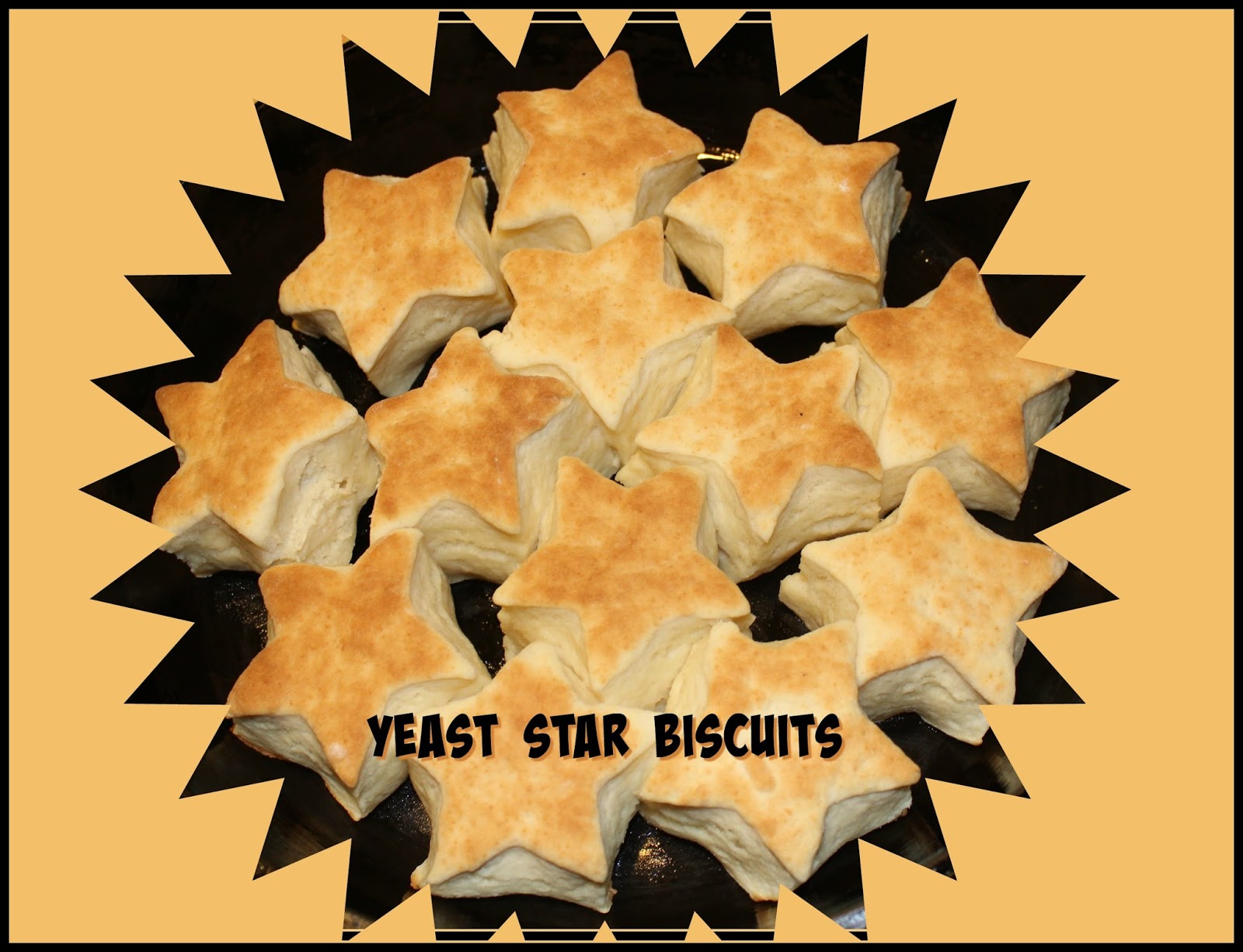 earth chef: YEAST STAR BISCUITS