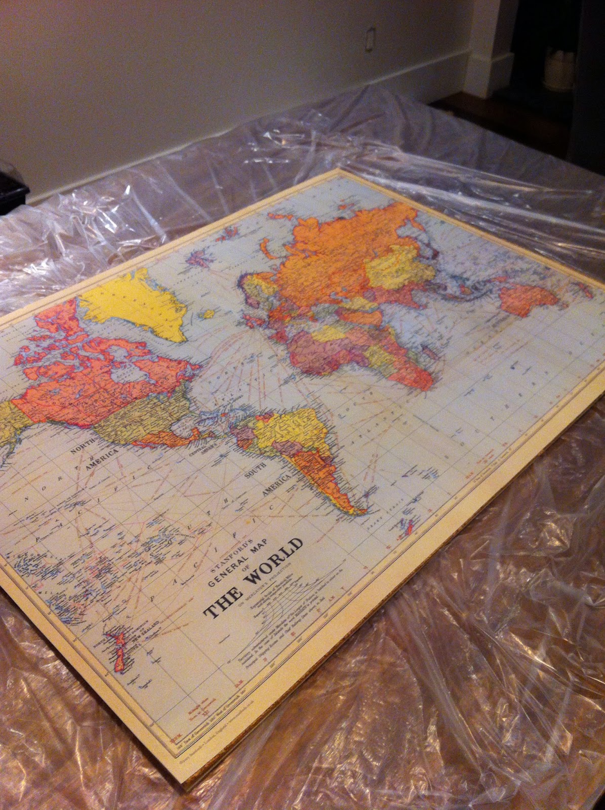 Adventures at 1628: How To: Create a DIY Travel Map