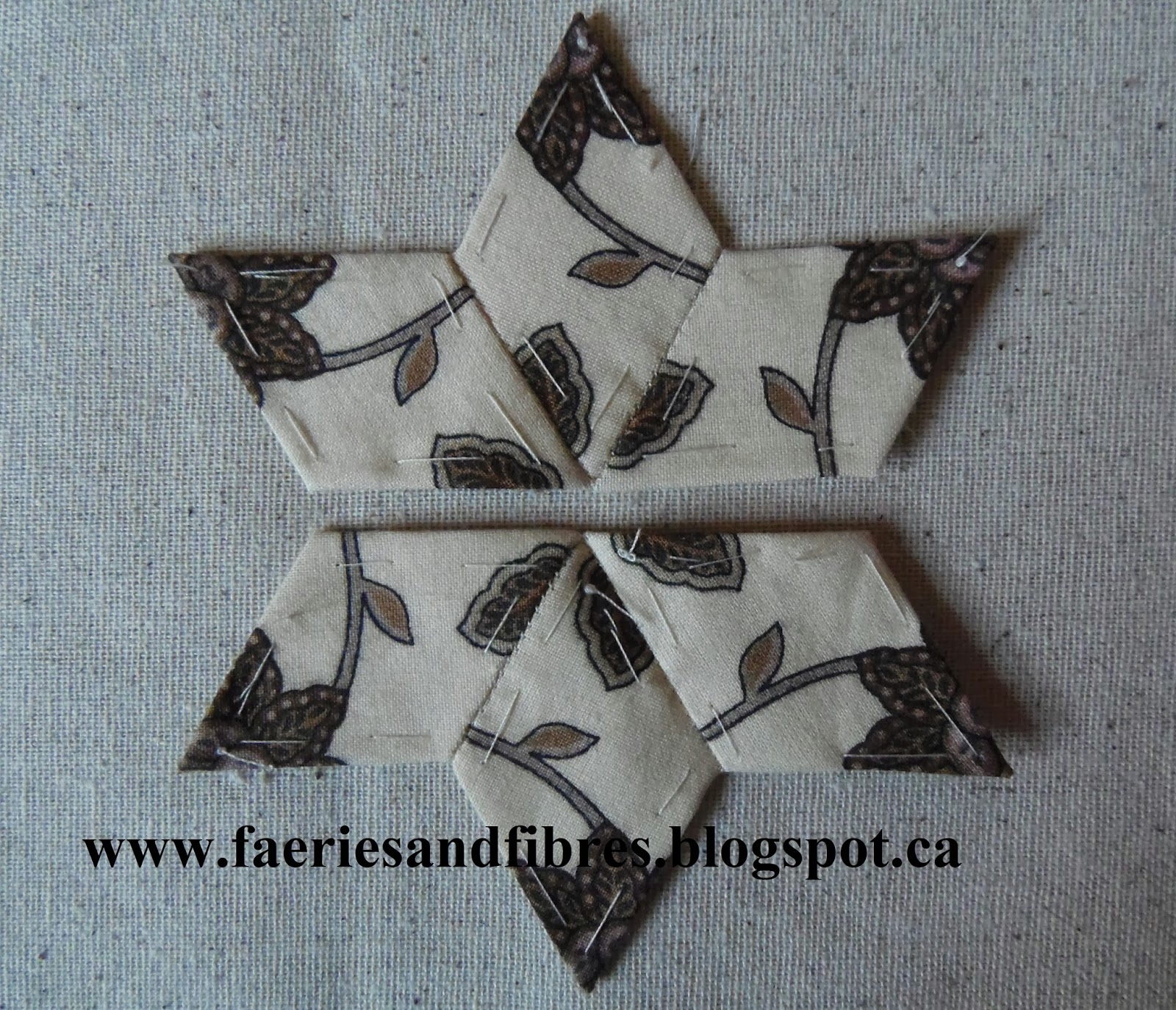 Faeries and Fibres: Sewing the diamonds together