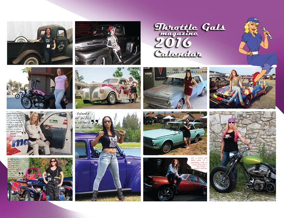 OLD IRON NEVER DIES~~~~~~~~~~~~~~~~~~: Miss August on Throttle Gals calen