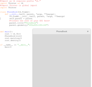 Python Tkinter PhoneBook