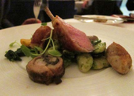 Double Lamb Racks with Butter Beans