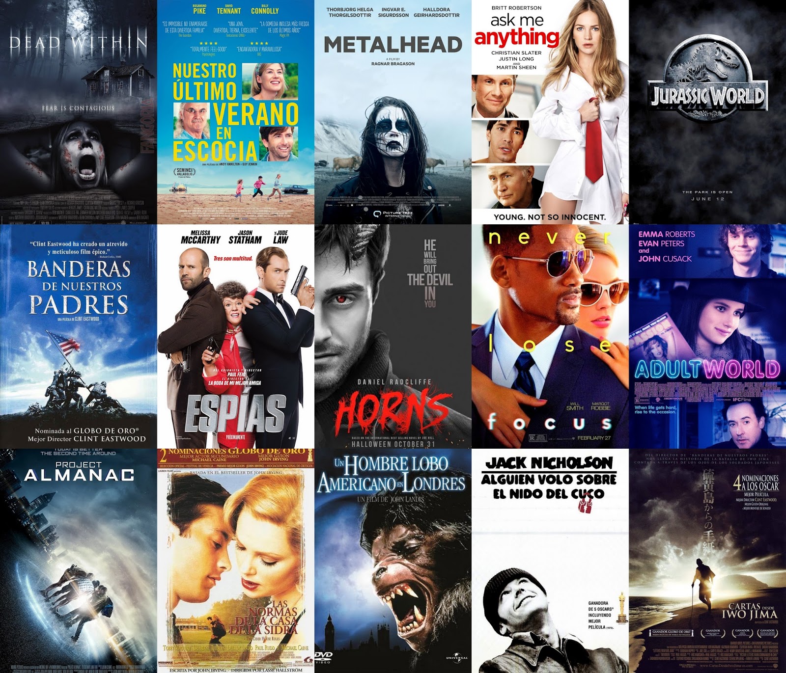 ...WaLkInG oN aIr...: PELIS VISTAS JUNIO - 2015