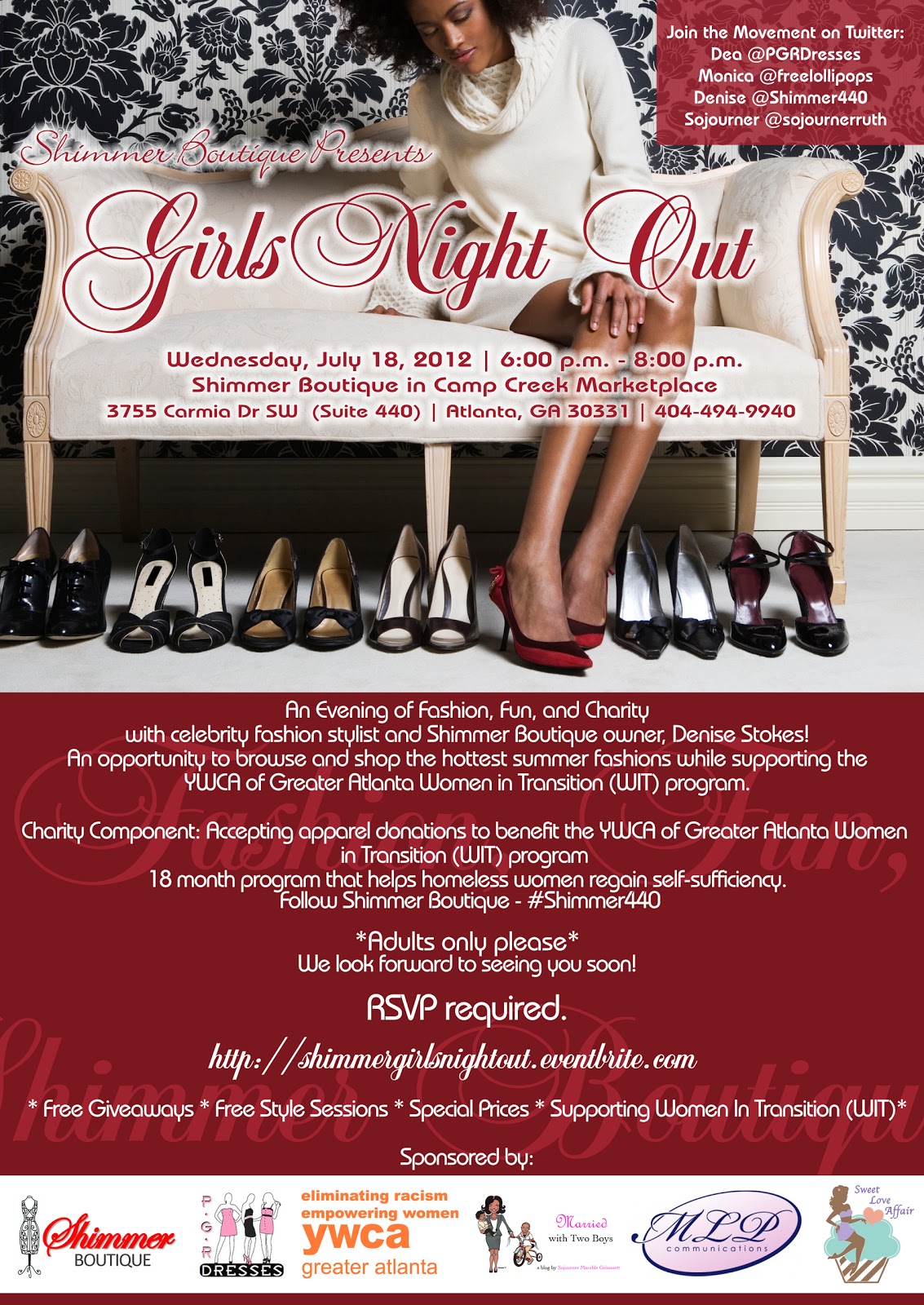 Sojourner Marable Grimmett: Shimmer Boutique Presents Girls Night Out ...