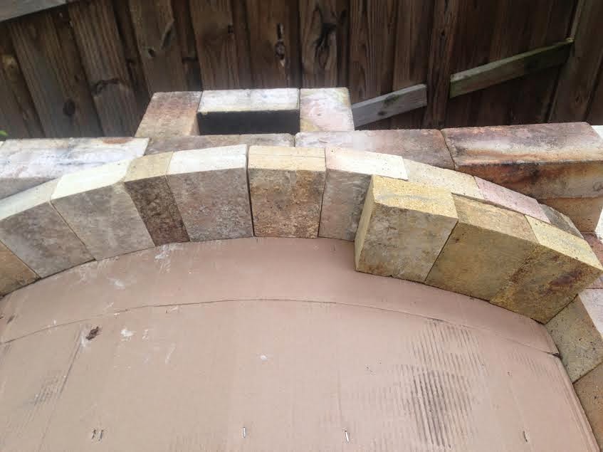 J. Stott Pottery: Skew back bricks and arch work