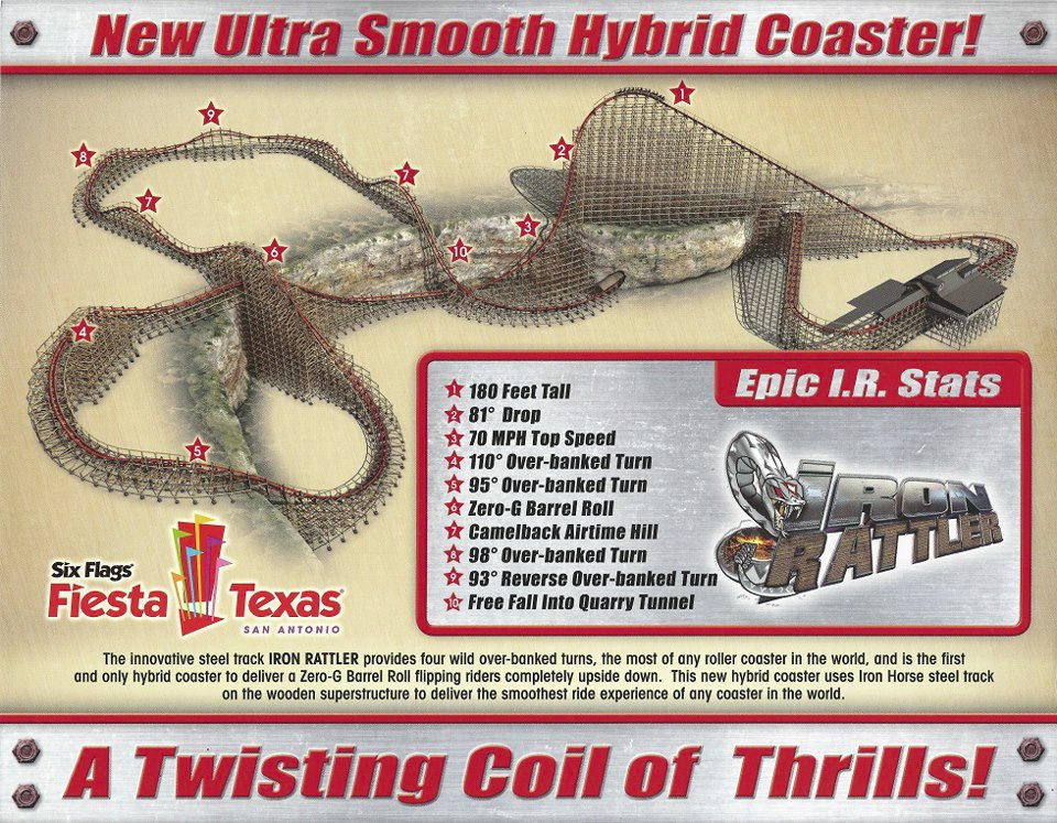Ride Review of Iron Rattler - Six Flags Fiesta Texas