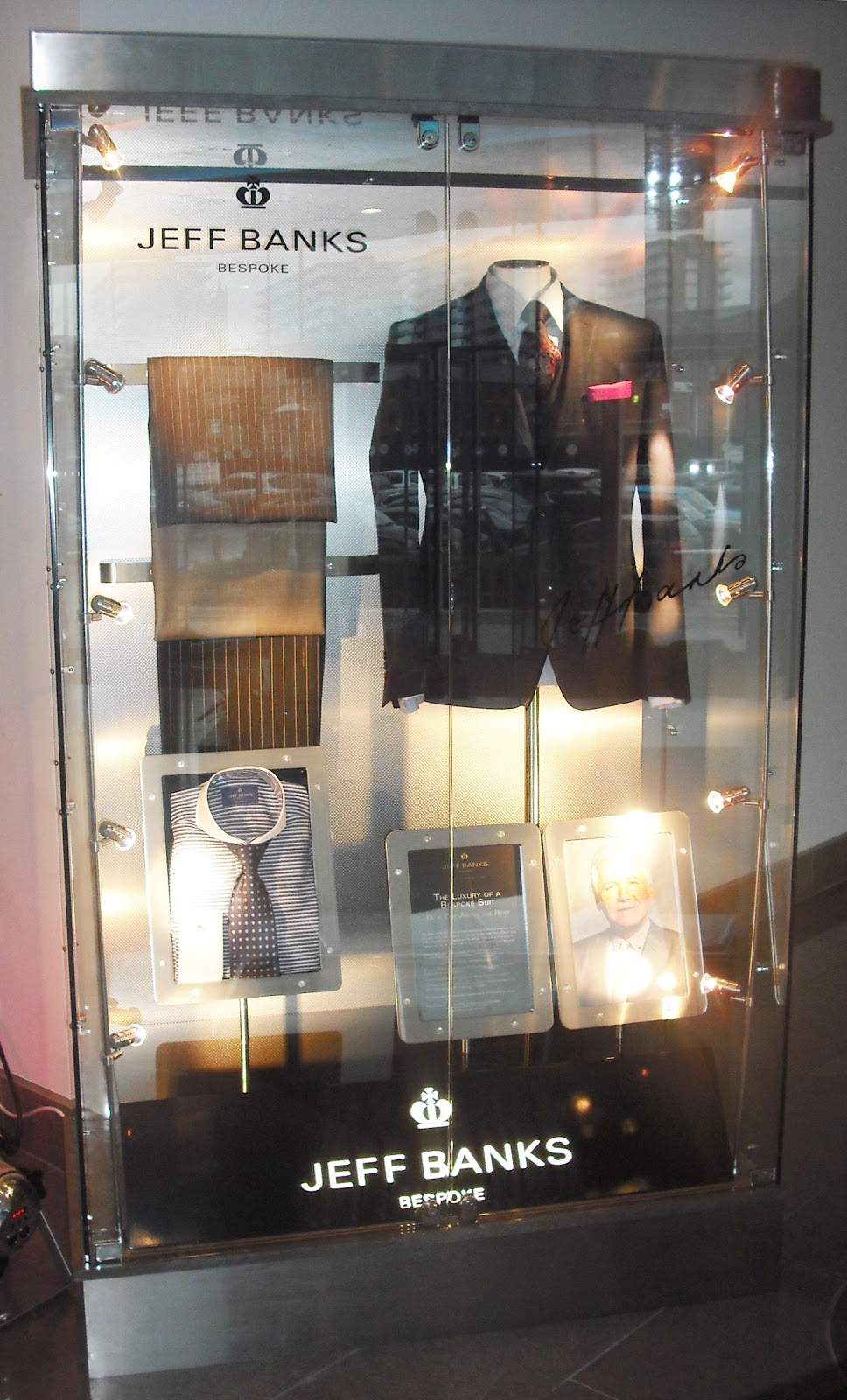 JEFF BANKS BESPOKE NEWS: JEFF BANKS BESPOKE CABINET AT THE LOWRY HOTEL