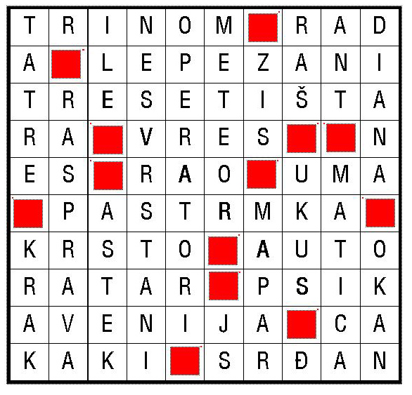 ENIGMATIKA (tupljenje i oštrenje): MOJA UKRŠTENICA