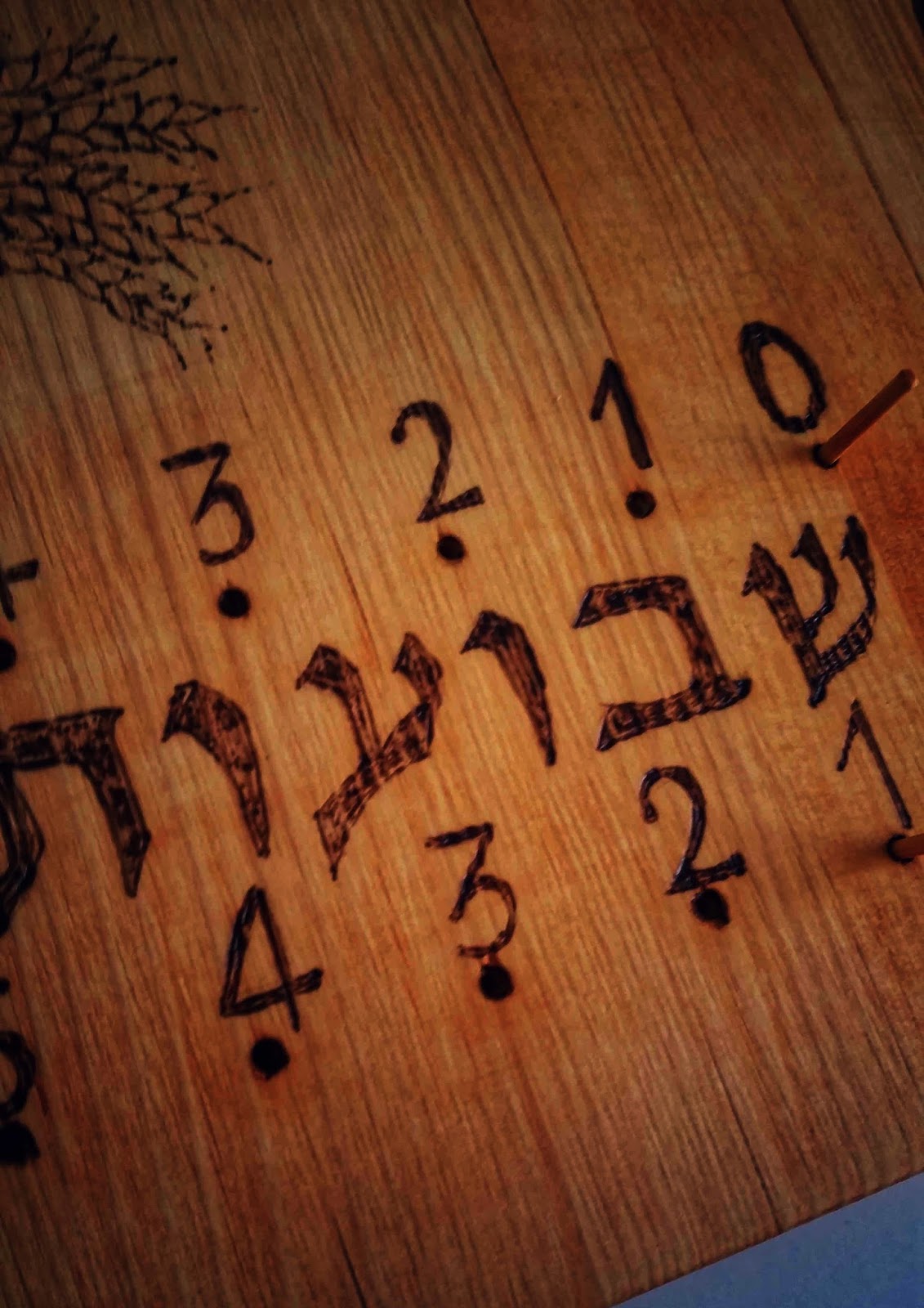 our Jewish little place: Wooden Omer Counter