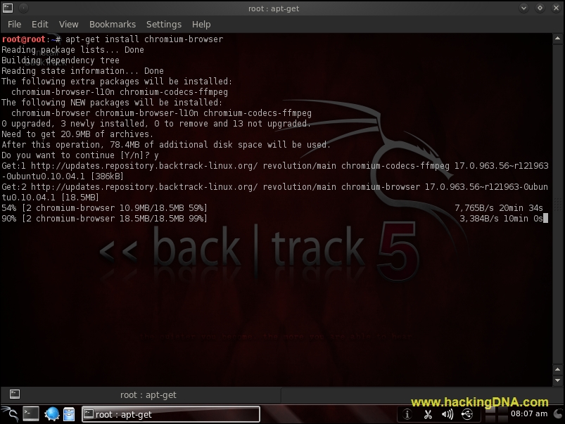 Tech Wizard: Install Chrome browser in BackTrack