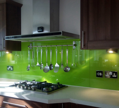 Green Kitchen Splashback @ The Kitchen Design