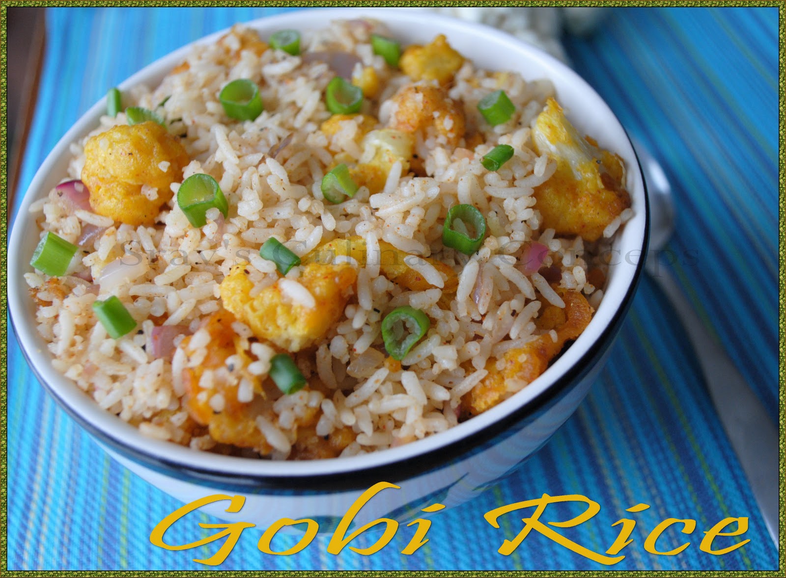 Srav's Culinary Concepts: Cauliflower Rice/Gobi Rice