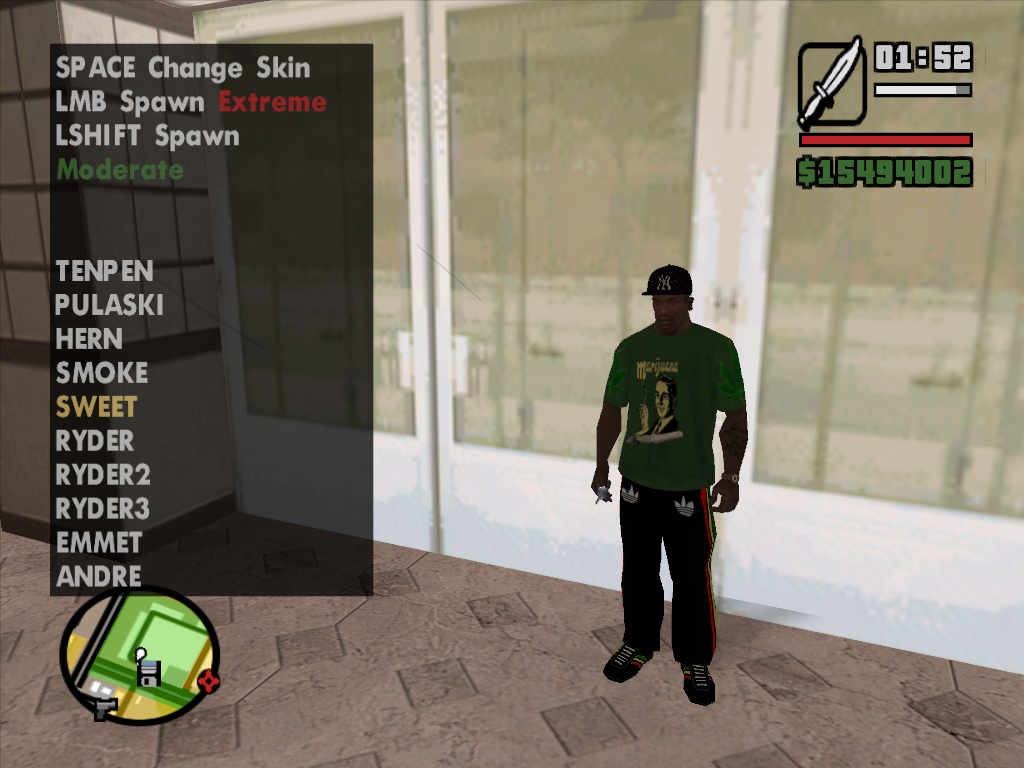 The Grand Theft Auto Power: GTA SA-Skin Selector