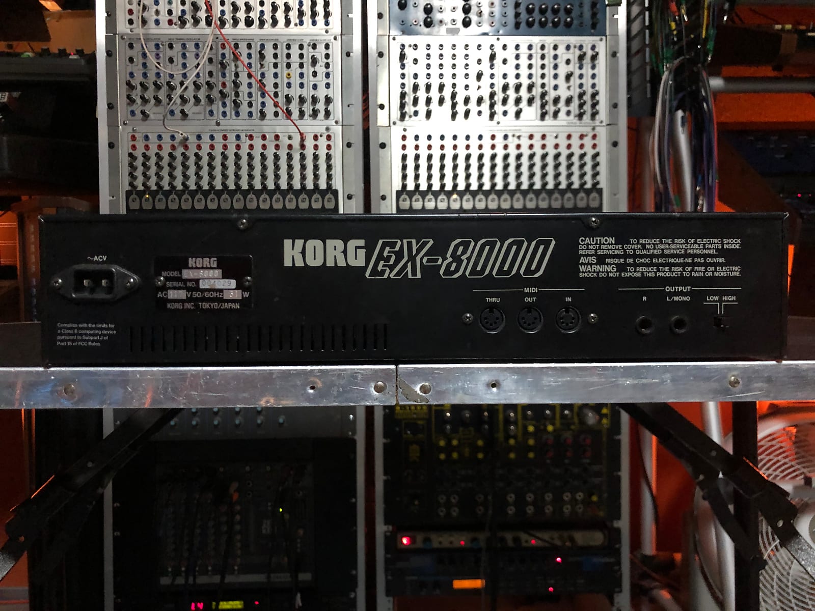 MATRIXSYNTH: Korg EX-8000 Digital / Analog Hybrid Synth SN 004029