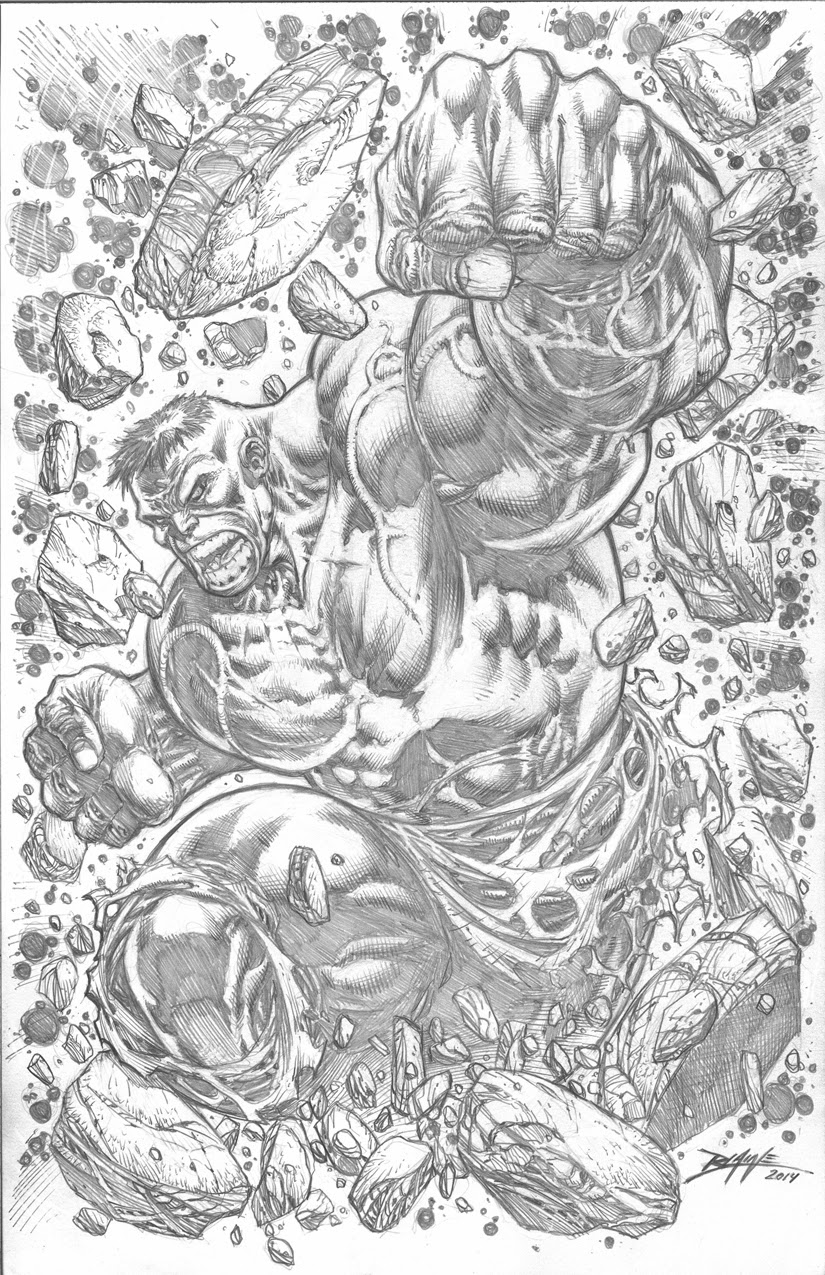 The Art of Patrick Blaine: THE INDESTRUCTIBLE HULK (Comicbook Pencil Art)