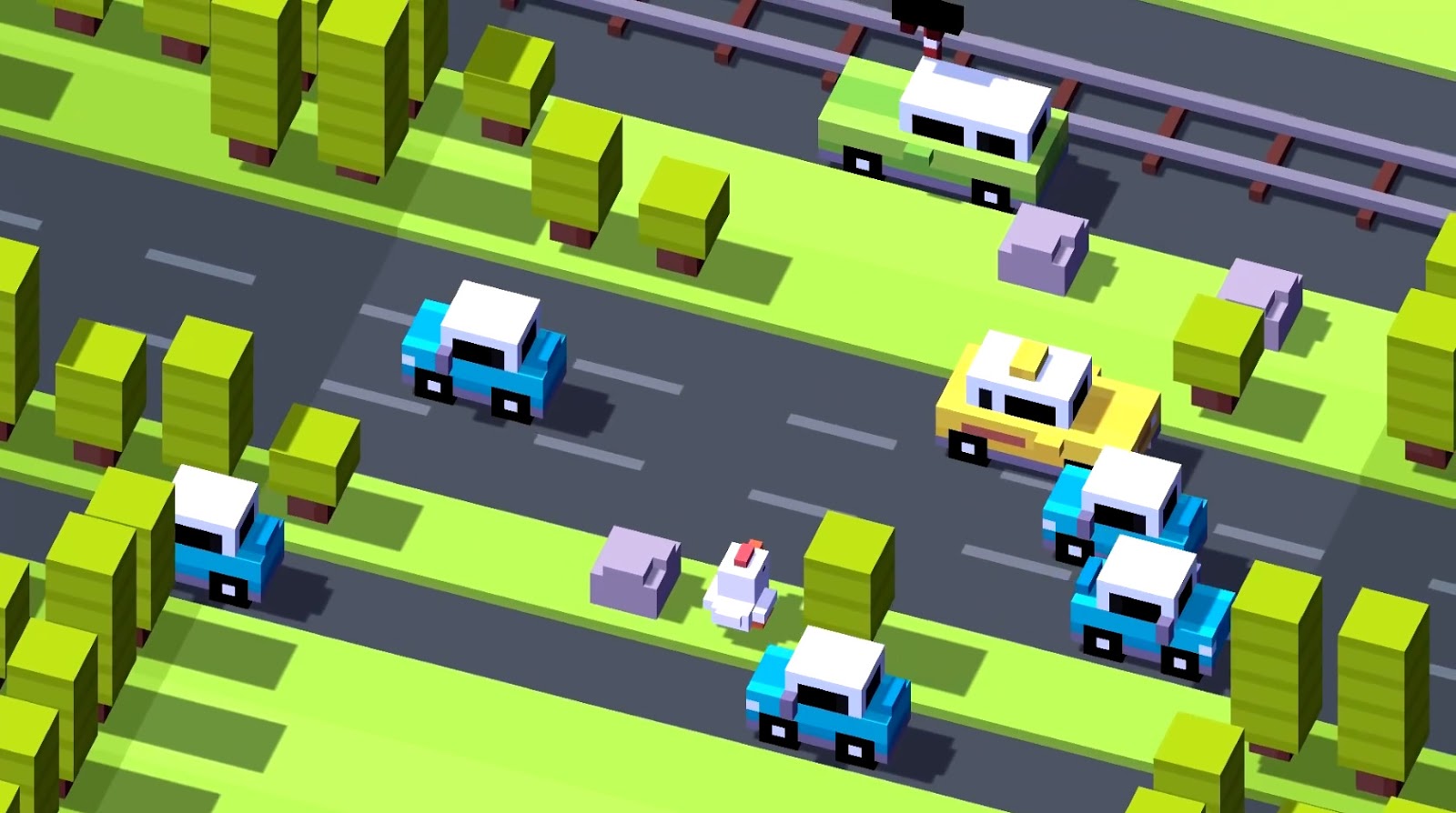 Crossy Road, Game Lucu Selamatkan Ayam Menyebrang - Dionimouz - Blog