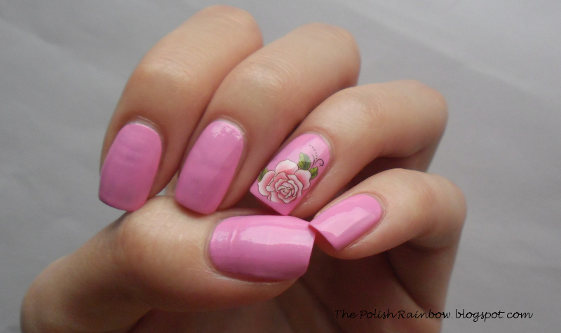 The Polish Rainbow: Pink Nails, Pink Roses