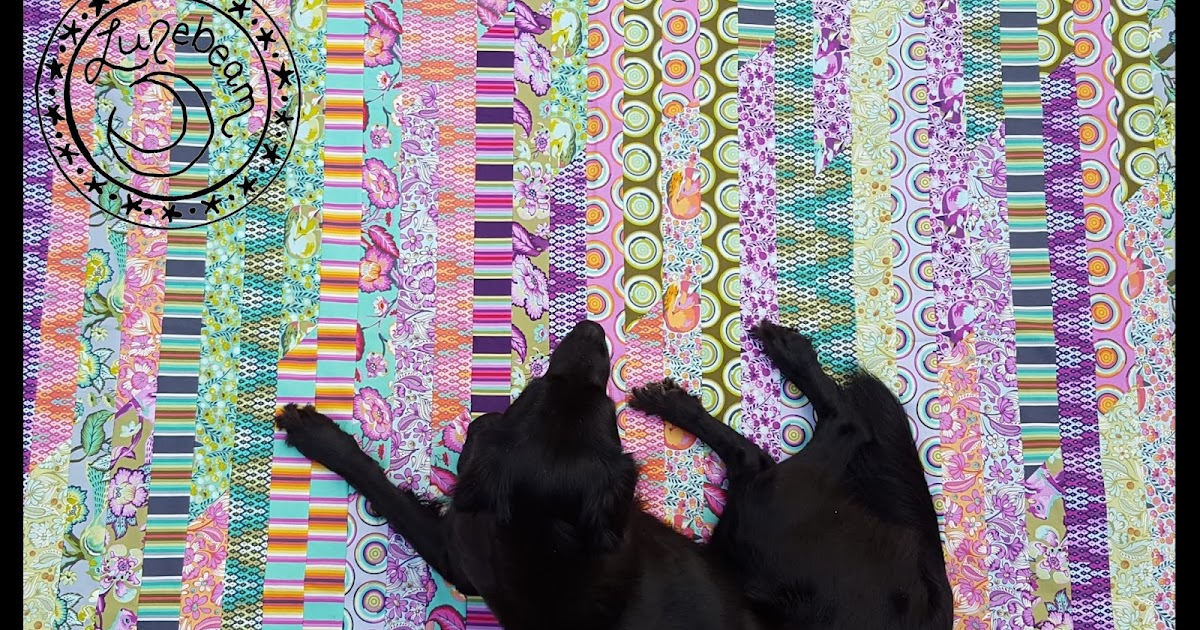 Lunebeam: 1600 Inch Quilt Top / Jelly Roll Race Quilt Top