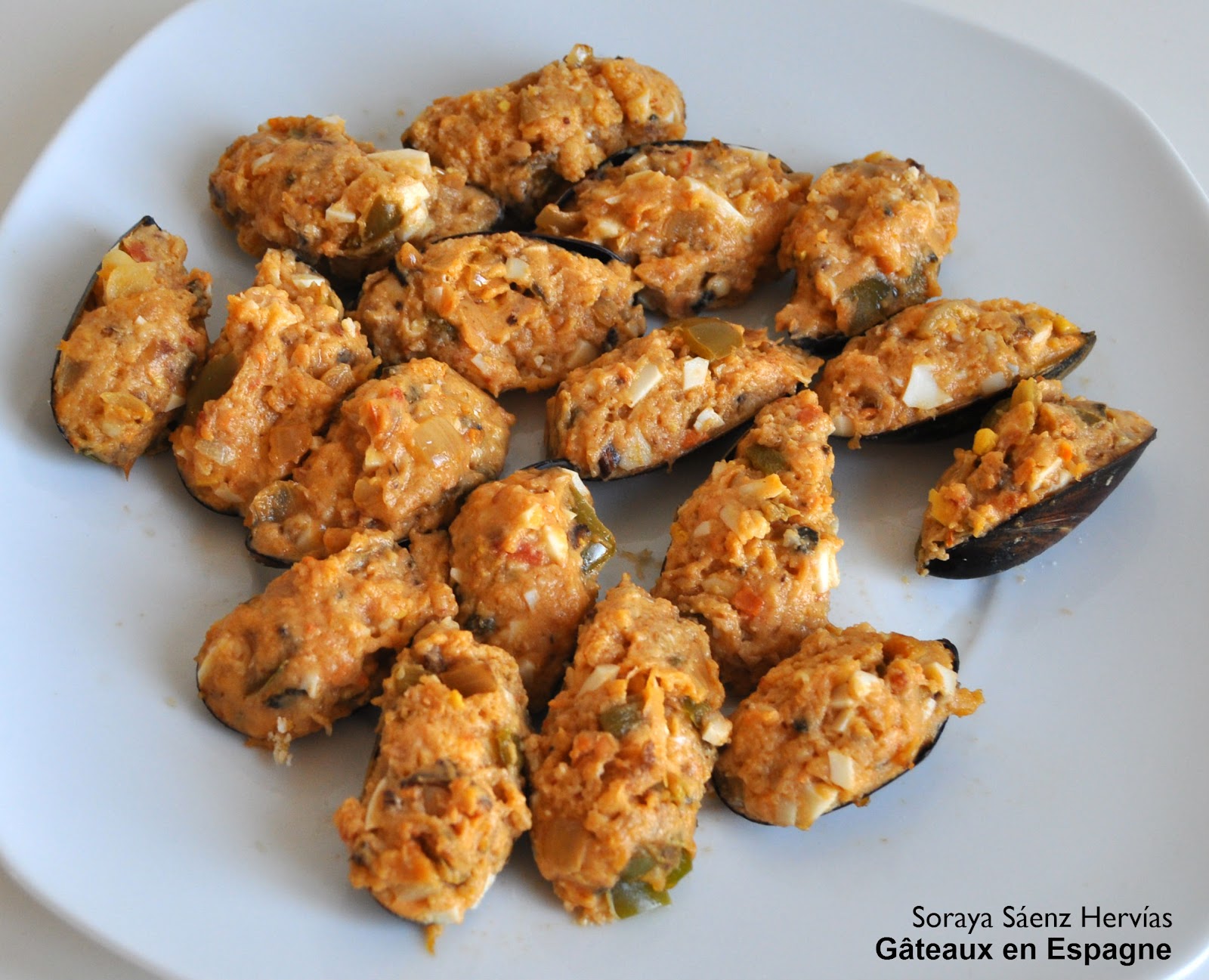 GÂTEAUX EN ESPAGNE: Recette de moules farcies