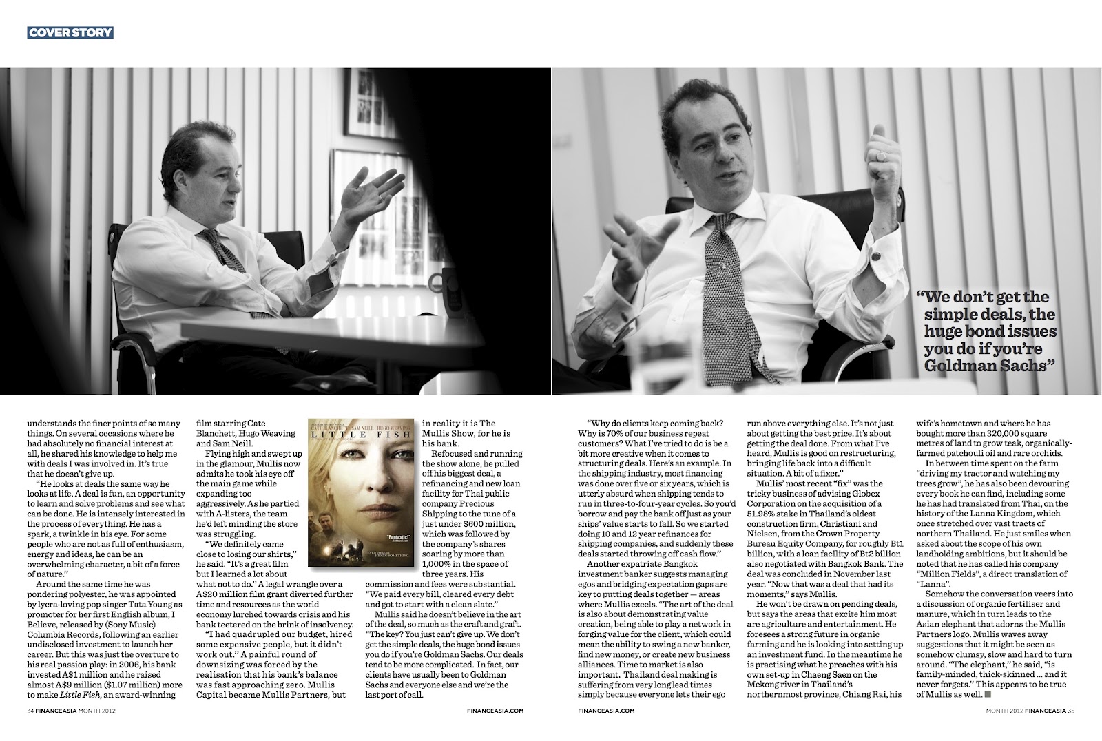 Two Countries, One Cistern: Banker, cinephile, philanthropist, oil ...