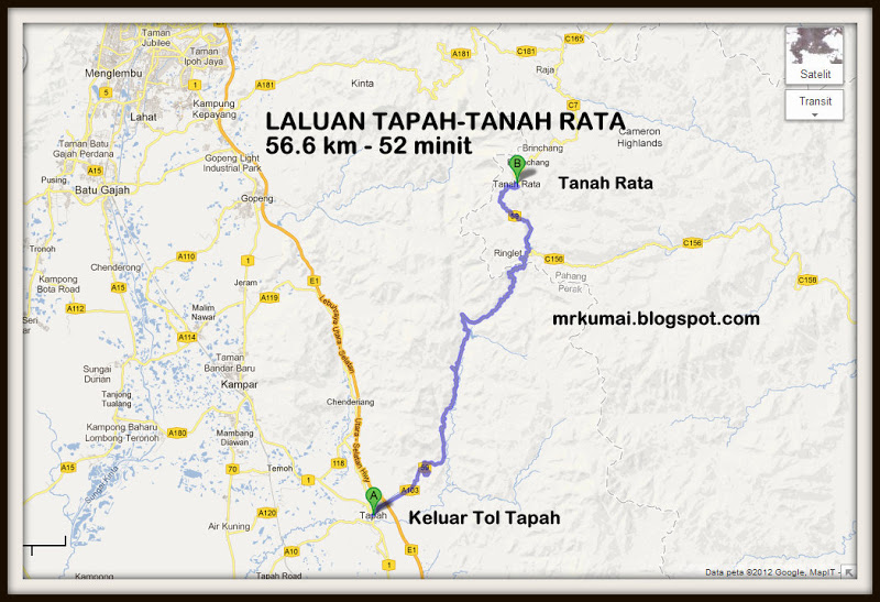 mrkumai.blogspot.com: Tips Melawat Cameron Highlands: Jalan Tapah ...