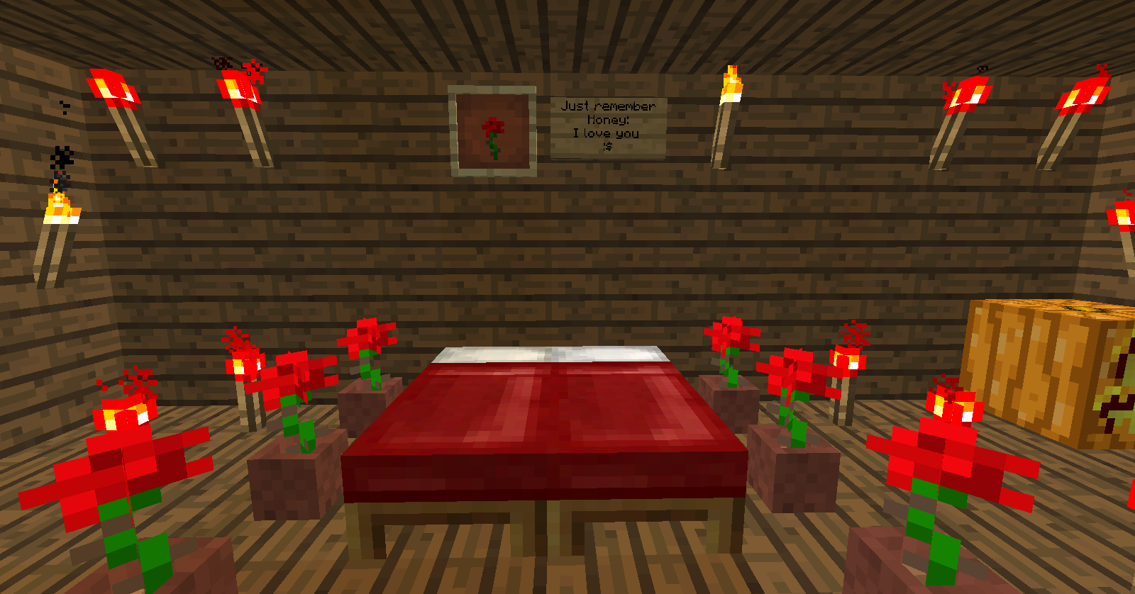 My Little Crazy World...: [Game] Romantic room in Minecraft (PRIVATE ...
