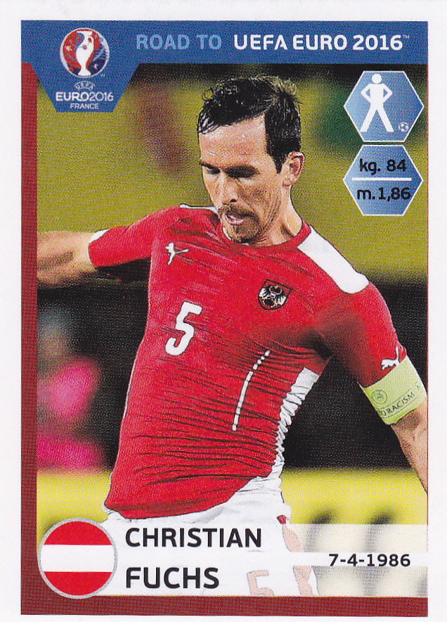 Cromos Austria Osterreich Stickers colección Road to UEFA Euro 2016 de ...