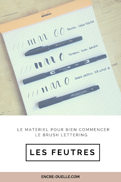 Quel matériel pour commencer le brush lettering? / encre duelle