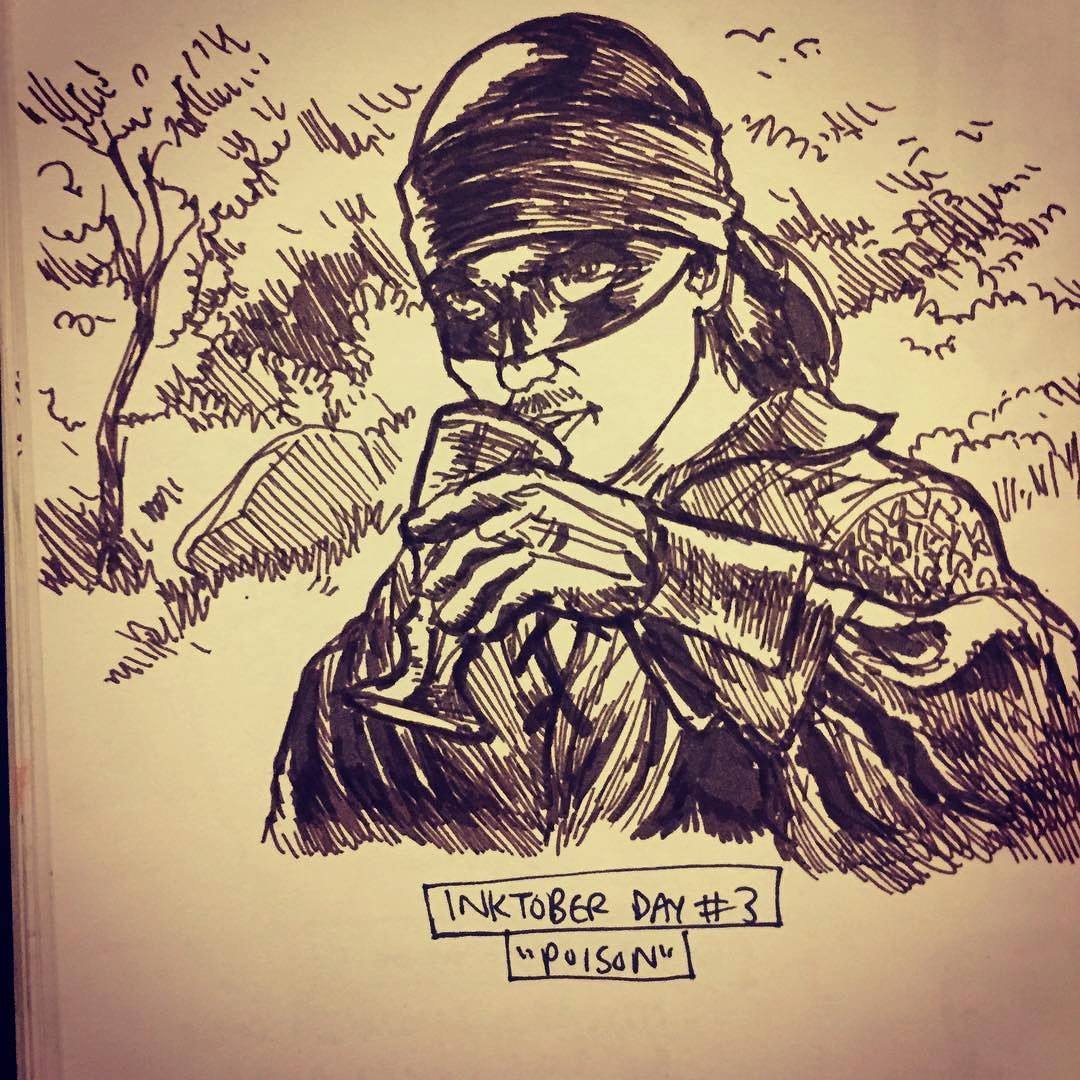 Inktober Challenge and Daily Drawing Challenge, Part 1