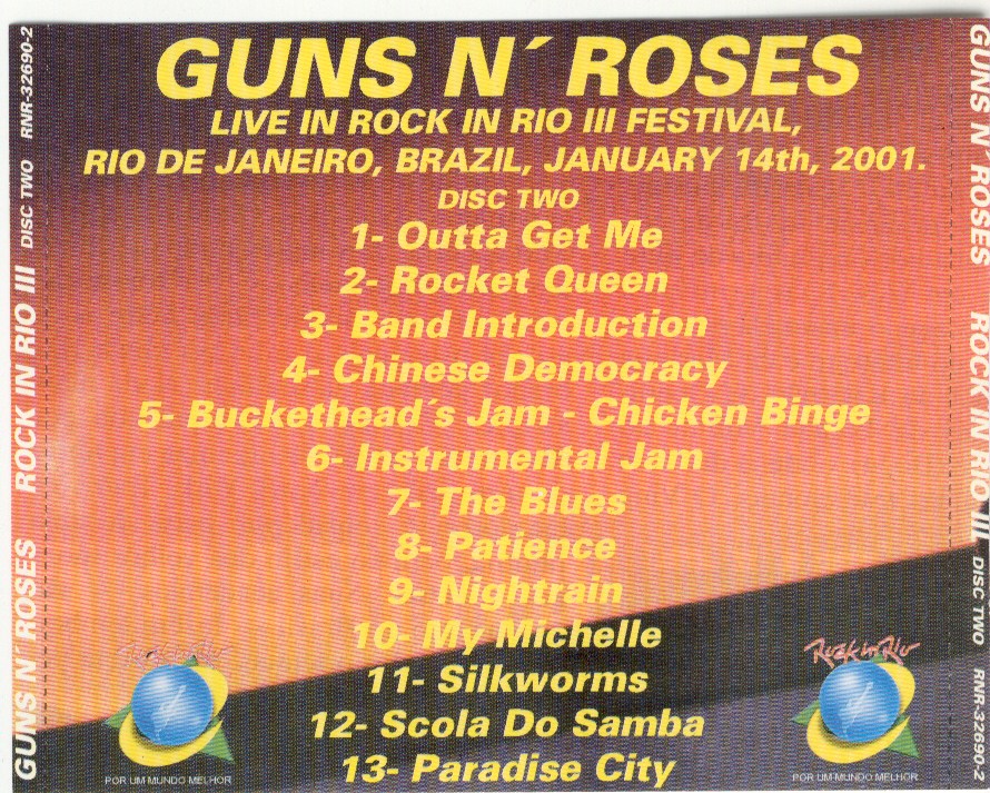 T.U.B.E.: Guns N' Roses - 2001-01-15 - Rio de Janeiro, BR (SBD/FLAC)