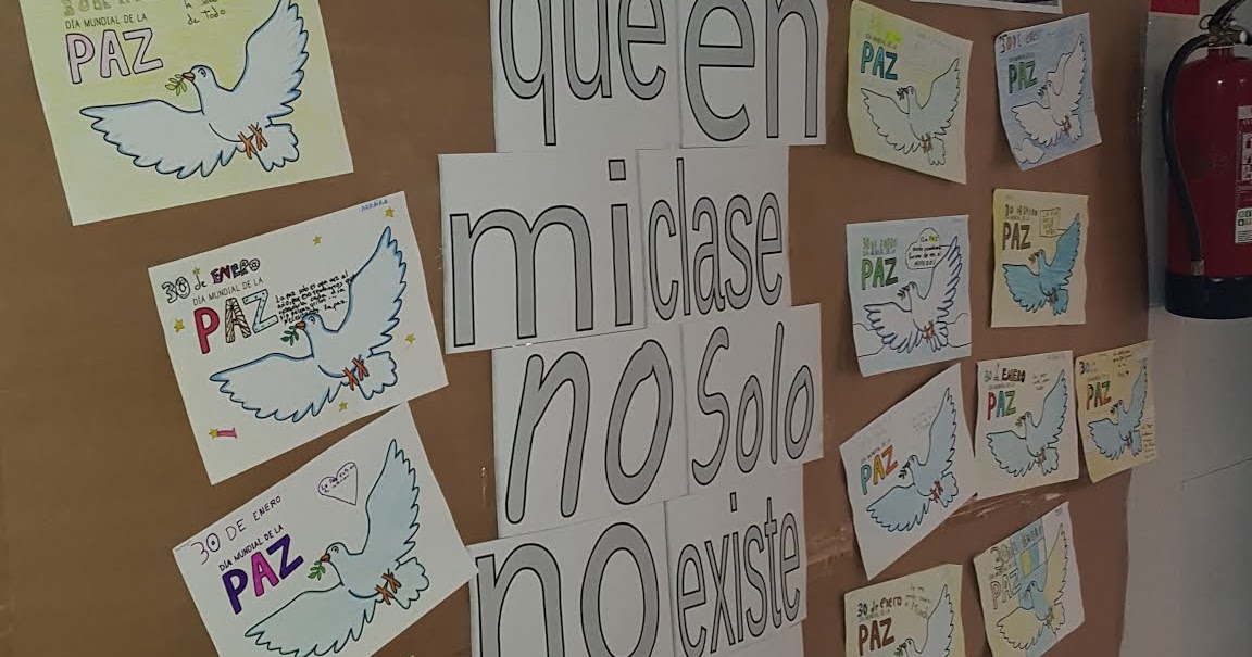 El Aula De Nico: *NUESTRO MURAL DEL DÍA DE LA PAZ ESTÁ LISTO. Me siento ...