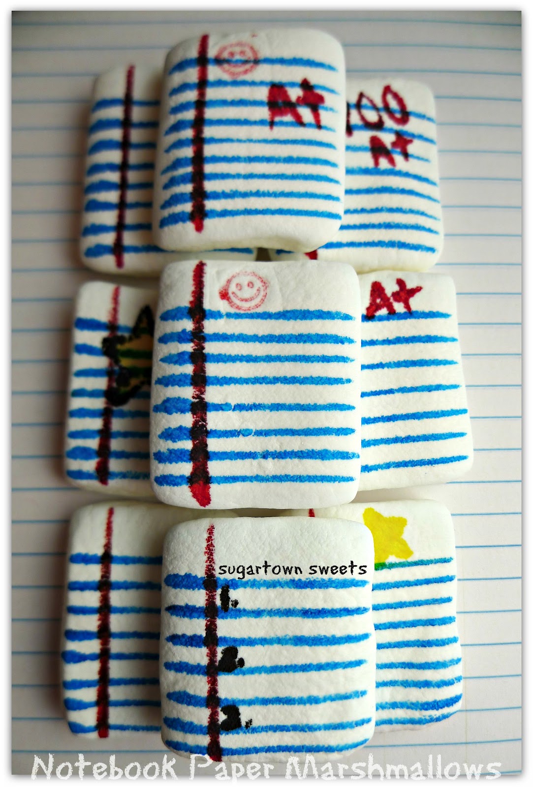 Sugartown Sweets: Notebook Paper Marshmallows