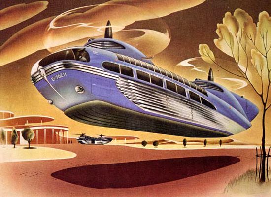 Retrofuturism - Design and Art : Aircraft and Flying Machines