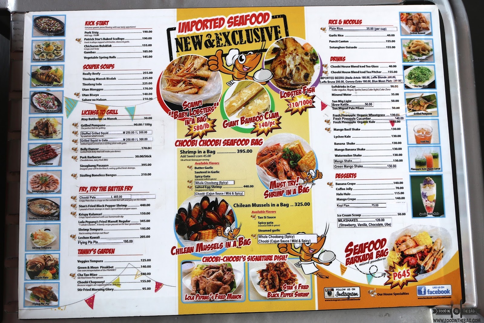 CHOOBI CHOOBI: Now in Metro Manila | Food In The Bag