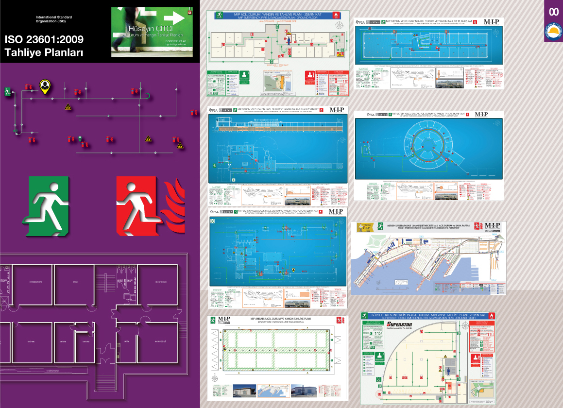 ISO 23601 Acil Durum ve Yangın Tahliye Planları Sivil Savunma Planları ...