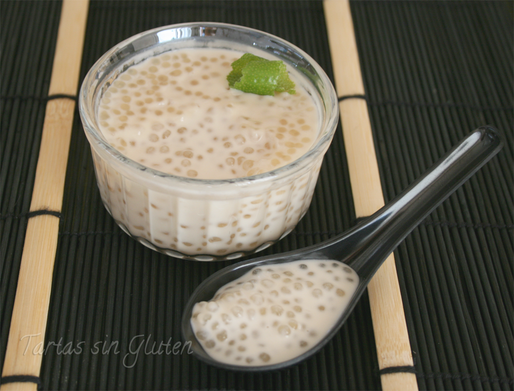 Tartas sin Gluten .....365 dias sin gluten: Dulce de Tapioca con Lima