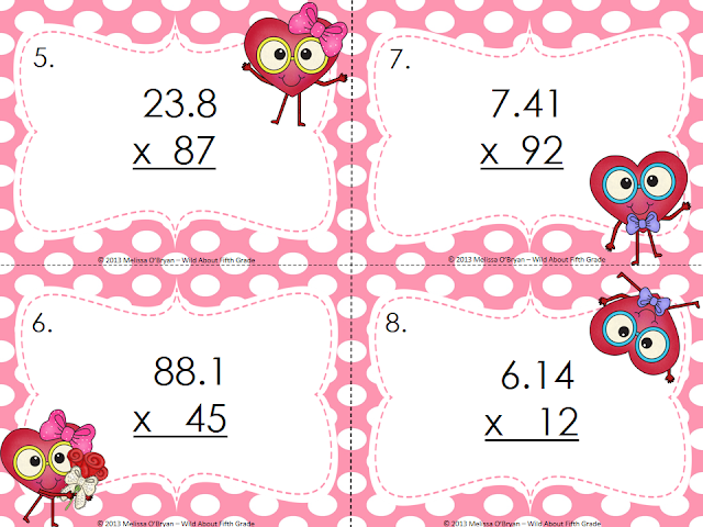 Celebrate Valentine's Day with Themed Decimal Math Centers | Wild about ...