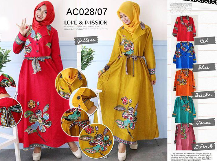 Pusat Grosir Busana Muslim Murah Sidoarjo: AC028.07 Busana Muslim Katun ...